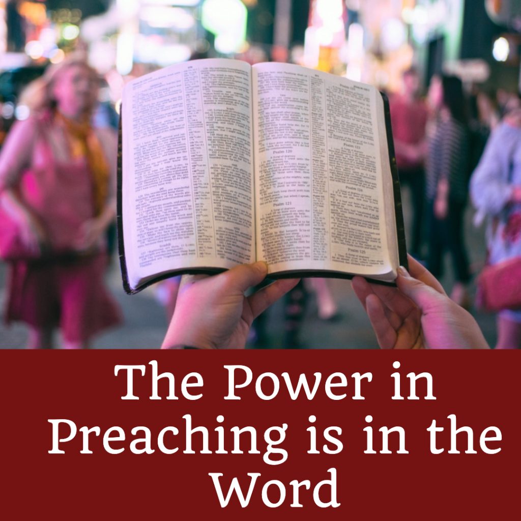 “The power in preaching is in the Word” – Malcolm Cox