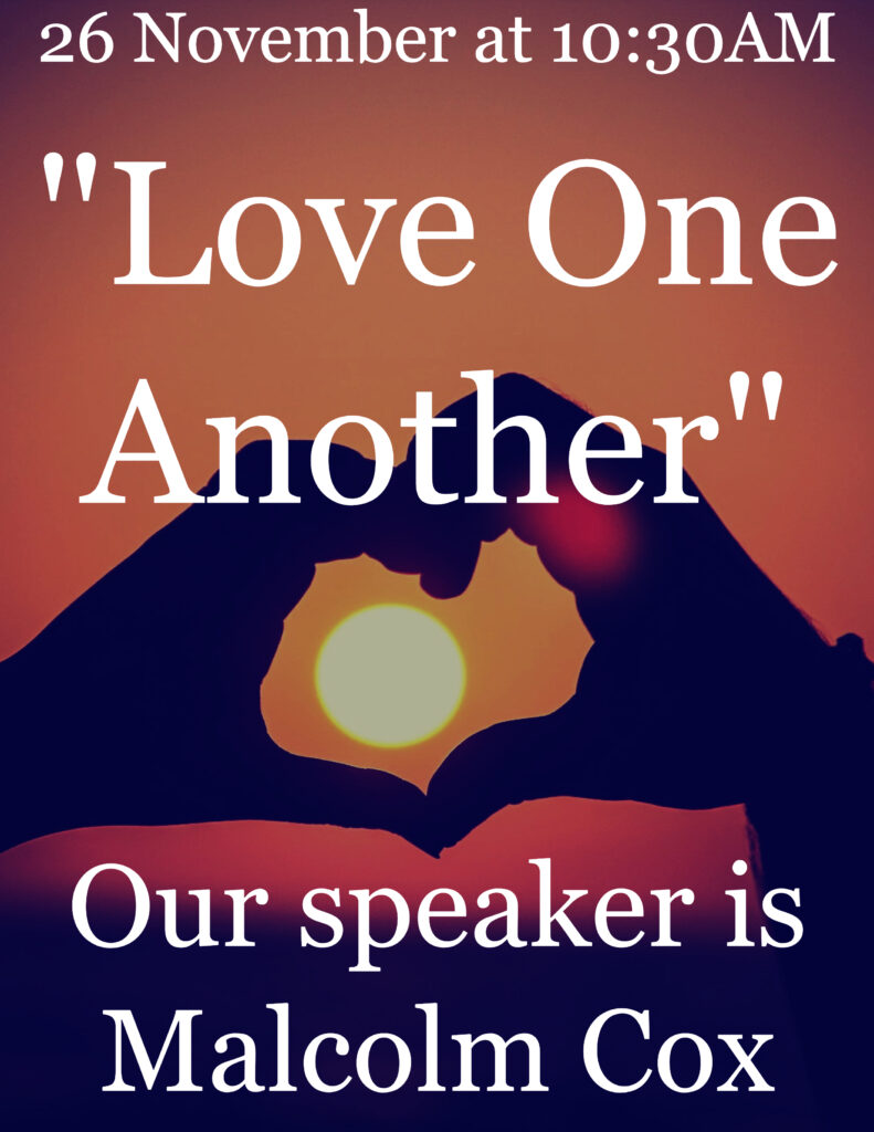 The Watford Word 26 November 2023 — Love One Another; 2024; Events – Malcolm Cox